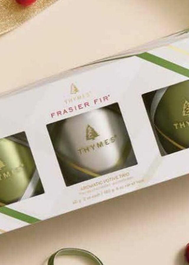 Frasier Fir Aromative Votive Trio Set | The Flower Alley